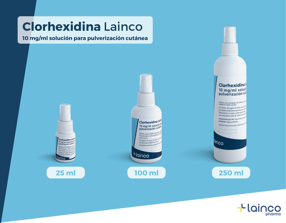 Clorhexidina Lainco 10 Mg Ml ¡nuevo Antiséptico Para Heridas Que No